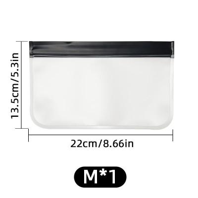 Cina Travel Storage Bag Black Transparent Makeup Bag Zip Clear Stadium Bag Gym Fitness Sets in vendita