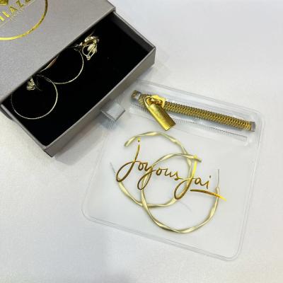 Cina Custom Small Recyclable Plastic Clear Pvc Zipper Bag For Cosmetic Jewelry Ring Packaging Ziplock Pouch in vendita