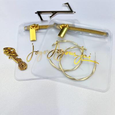 Cina Custom Small Recyclable Plastic Clear Pvc Zipper Bag For Cosmetic Jewelry Ring Packaging Ziplock Pouch in vendita