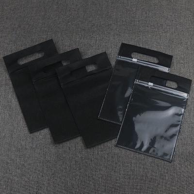 China Custom Eco Friendly Zip Lock Bag, T Shirt Swimwear Plastic Clothing Zipper Bags Ziplock Bag With Handle For Clothes for sale