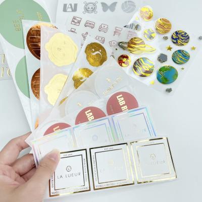 China Customized Logo Made Label Holographic Sticker Rainbow Effect Custom Hologram Sticker for sale