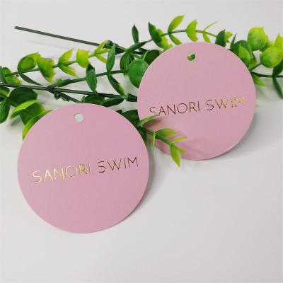China Luxury Custom Logo Clothing Tags With Your Own Logo Foil Printing/Private Swing Tags For Clothing for sale