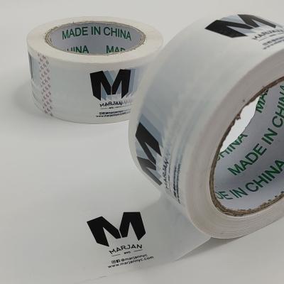 Cina Private label, recyclable sustainable Custom Printed Clear Plastic Wrap Tapes With Logo Shipping Packaging Tape in vendita