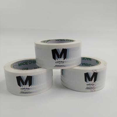 Cina Private label, recyclable sustainable Custom Printed Clear Plastic Wrap Tapes With Logo Shipping Packaging Tape in vendita