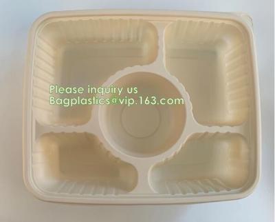 China Takeout Takeaway Good Eco Sugarcane 800ml Lunch Box Clamshell Disposable Biodegradable Food Containers With Custom Logo for sale