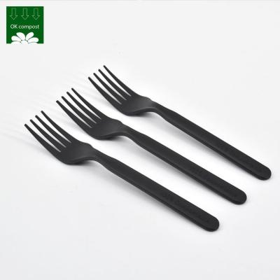 Cina OEM Service 100% PLA Plastic Fully Compostable Quality Disposable Cutlery Biodegradable Spoon Fork Knife Set in vendita