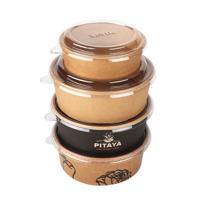 Cina Restaurant Packaging Breakfast Box Take Away, Compostable Bento Boxes, Disposable Food Container Soup Salad Paper Bowl in vendita