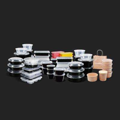 Cina PP Disposable Packing Bento Box, Freezer Microwavable Plastic Container With Lid Eco Food Packaging Boxes Biodegradable in vendita