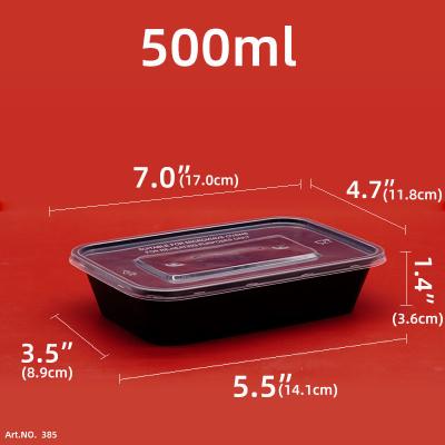 Cina PP Disposable Packing Bento Box, Freezer Microwavable Plastic Container With Lid Eco Food Packaging Boxes Biodegradable in vendita