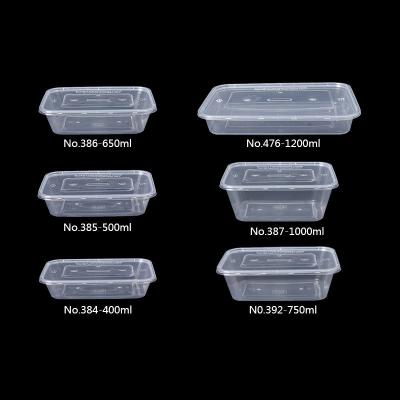 Cina PP Disposable Packing Bento Box, Freezer Microwavable Plastic Container With Lid Eco Food Packaging Boxes Biodegradable in vendita