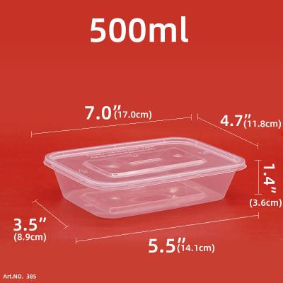 Cina PP Disposable Packing Bento Box, Freezer Microwavable Plastic Container With Lid Eco Food Packaging Boxes Biodegradable in vendita