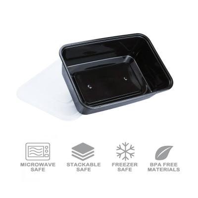 Cina PP Disposable Packing Bento Box, Freezer Microwavable Plastic Container With Lid Eco Food Packaging Boxes Biodegradable in vendita