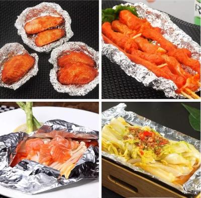 China Hot Selling Custom Logo 8011 Cupcake Aluminium Foil In Oven Factory Directly Aluminium Catering Foil For Food for sale