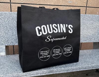 Cina Borse per la spesa in tessuto riciclabile non tessuto Borse per lo shopping con logo Bolse ecologiche Pubblicità Imballaggio regalo Utilizzare modello Lettera tipo in vendita