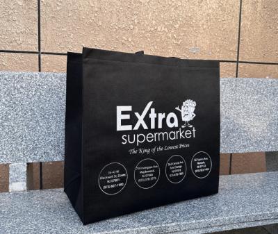 Cina Borse per la spesa in tessuto riciclabile non tessuto Borse per lo shopping con logo Bolse ecologiche Pubblicità Imballaggio regalo Utilizzare modello Lettera tipo in vendita