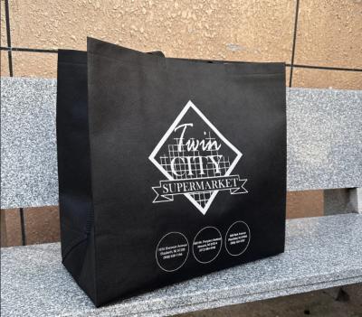 Cina Borse per la spesa in tessuto riciclabile non tessuto Borse per lo shopping con logo Bolse ecologiche Pubblicità Imballaggio regalo Utilizzare modello Lettera tipo in vendita