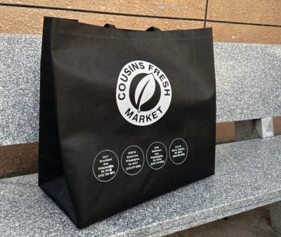 Cina Borse per la spesa in tessuto riciclabile non tessuto Borse per lo shopping con logo Bolse ecologiche Pubblicità Imballaggio regalo Utilizzare modello Lettera tipo in vendita