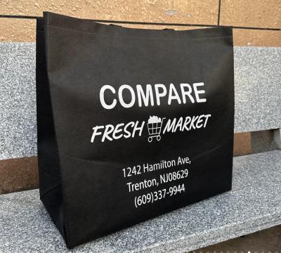Cina Borse per la spesa in tessuto riciclabile non tessuto Borse per lo shopping con logo Bolse ecologiche Pubblicità Imballaggio regalo Utilizzare modello Lettera tipo in vendita