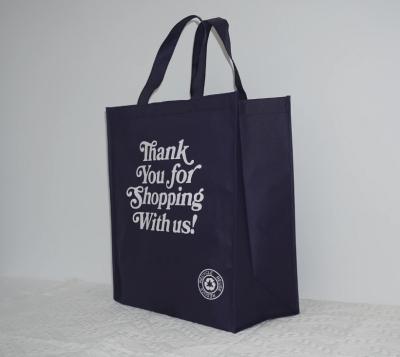 China Reusable Grocery Bags Large Non Woven Shopping Bags Foldable Portable Tote Custom Eco-Friendly Tote Bag With Logo Printing Fashionable Handled Non-Woven Advertising Packing Gift Use for sale