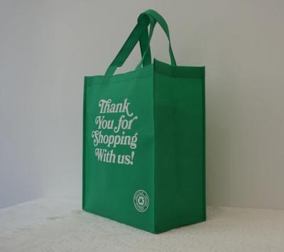 China Reusable Grocery Bags Large Non Woven Shopping Bags Foldable Portable Tote Custom Eco-Friendly Tote Bag With Logo Printing Fashionable Handled Non-Woven Advertising Packing Gift Use for sale