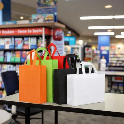 China Custom Printing Non Woven Shopping Bag Hot Sale Eco Friendly Reusable Non Woven Tote Bag Wholesale Non-Woven Grocery Carry Bag for sale