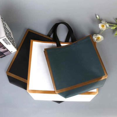 Cina Borse da spesa in tessuto di grande capacità Pieghevole Tuff Eco-Friendly Strength Tote Bags Riutilizzabile DIY Shoulder Bag Borsa da spesa Beige bianco in vendita