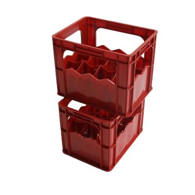 China Stackable Beer Bottles Plastic Crates 12/24 Bottles Plastic Beer Crate 12 Bottles Crate Stackable Plastic Storage Box Beer Crate Beer Crate for sale