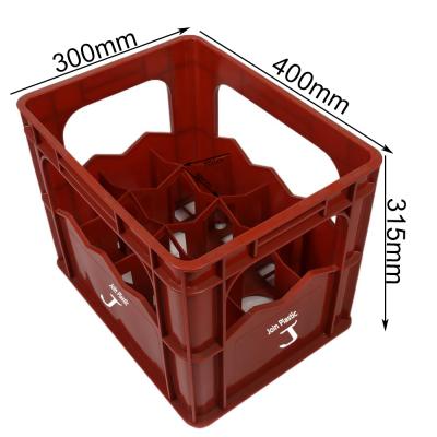 China Stackable Beer Bottles Plastic Crates 12/24 Bottles Plastic Beer Crate 12 Bottles Crate Stackable Plastic Storage Box Beer Crate Beer Crate for sale