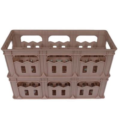 China 40 Bottle Extra Large Milk Crate Heavy Duty Dairy Crate Milk Bottles Crates Wine Bottles Crates Plastic Beer Carrier/Holder and Stackable Container for sale