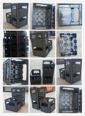 China 40 Bottle Extra Large Milk Crate Heavy Duty Dairy Crate Milk Bottles Crates Wine Bottles Crates Plastic Beer Carrier/Holder and Stackable Container for sale