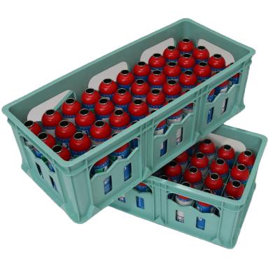 China 40 Bottle Extra Large Milk Crate Heavy Duty Dairy Crate Milk Bottles Crates Wine Bottles Crates Plastic Beer Carrier/Holder and Stackable Container for sale