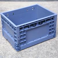 China Auto Plastic Logistics Box High Load Auto Parts Foldable Solid Box Heavy-Duty Recyclable PP Plastic Crate Logistic Stackable Crate for sale
