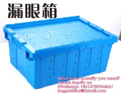 China Collapsible Storage Bin With Lid - 48L Foldable Plastic Box For Garage, Car Trunk, And Organization - Stackable Lidded Container for sale