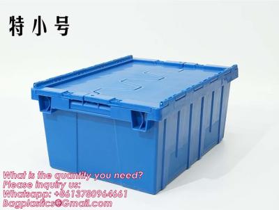 China Collapsible Storage Bin With Lid - 48L Foldable Plastic Box For Garage, Car Trunk, And Organization - Stackable Lidded Container for sale