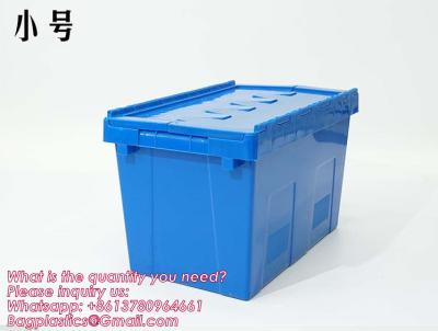 China Collapsible Storage Bin With Lid - 48L Foldable Plastic Box For Garage, Car Trunk, And Organization - Stackable Lidded Container for sale