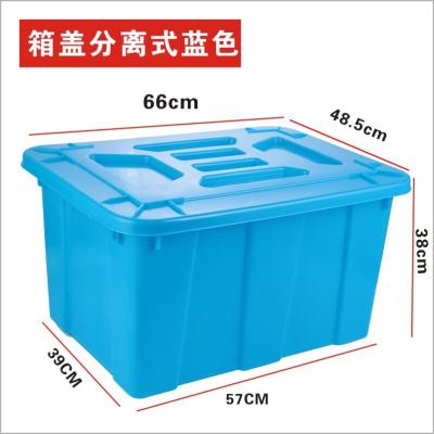 China Best Quality Heavy Duty Recyclable Plastic Storage With Lid Tote Box Attached Lid Container For Sale Heavy Duty Plastic Storage Attached Lid Containers Plastic Storage Moving Box for sale