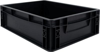 중국 튼튼한 내구성을 갖춘 견고한 박스 크레이트 적재 가능한 플라스틱 물류 크레이트 유로 보관함 유로 표준 운송용 플라스틱 물류 박스 | 중량물 적재용 적재 가능한 견고한 크레이트 판매용