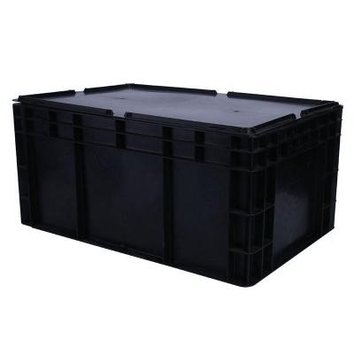 중국 튼튼한 내구성을 갖춘 견고한 박스 크레이트 적재 가능한 플라스틱 물류 크레이트 유로 보관함 유로 표준 운송용 플라스틱 물류 박스 | 중량물 적재용 적재 가능한 견고한 크레이트 판매용