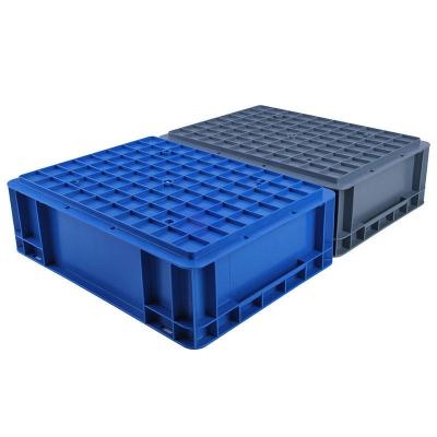 중국 튼튼한 내구성을 갖춘 견고한 박스 크레이트 적재 가능한 플라스틱 물류 크레이트 유로 보관함 유로 표준 운송용 플라스틱 물류 박스 | 중량물 적재용 적재 가능한 견고한 크레이트 판매용