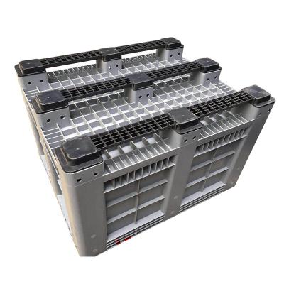 China Collapsible Plastic Box Pallets Pallet Box-Foldable Pallet Pack Collapsible Bulk Container Heavy Duty Industrial Use Folding Plastic Pallet Box Plastic Stackable Collapsible Pallet Crates for sale
