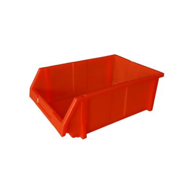 China Large Warehouse Garage Tool Storage Picking Stackable Plastic Storage Part Bins Stackable Plastic Storage Bins Multi Function Plastic Shelf Bin Storage Racking Bin with Divider for sale