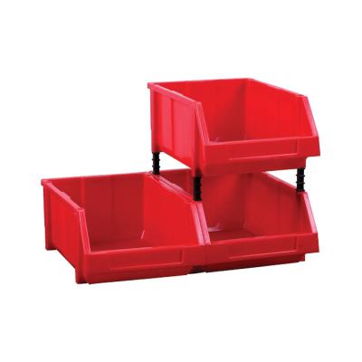 China Large Warehouse Garage Tool Storage Picking Stackable Plastic Storage Part Bins Stackable Plastic Storage Bins Multi Function Plastic Shelf Bin Storage Racking Bin with Divider for sale