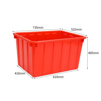 China 90l 120l 160l 200l 300l 400l Rectangular Nesting Poly Water Storage Tank Lightweight Injection Molded Plastic Express Storage Boxes Low Price Crates for Warehousing for sale