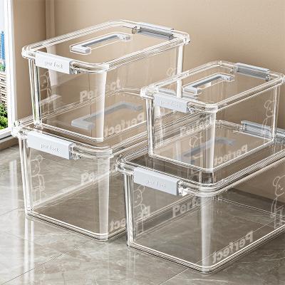 China Pack Latching Lid Large Clear Plastic Storage Bins With Lids, Quart,  Latch - Stackable Container Boxes For Home, Bathroom, And Office Organization for sale