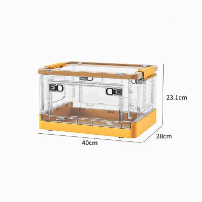 China Foldable Box Stackable Container Transparent Plastic Storage Containers - Multi-Purpose Organizers for Kitchen, Office and Home Accessories for sale