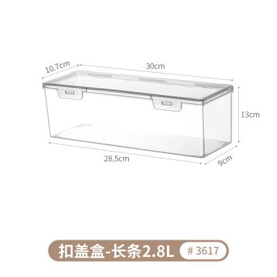 China Sustainable Household Simple Large-Capacity Translucent Sticky Note Flip Storage Box Square Card Accessories Stationery Desktop Storage Box With Lid for sale