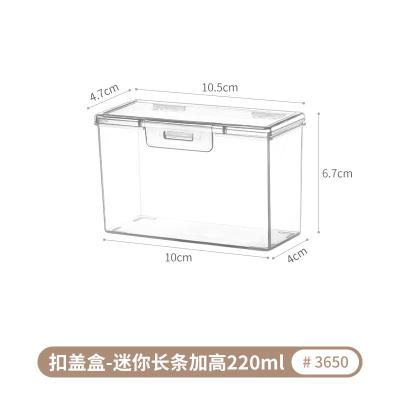 China Sustainable Household Simple Large-Capacity Translucent Sticky Note Flip Storage Box Square Card Accessories Stationery Desktop Storage Box With Lid for sale