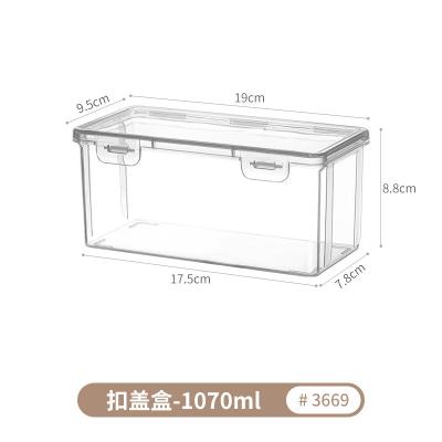 China Sustainable Household Simple Large-Capacity Translucent Sticky Note Flip Storage Box Square Card Accessories Stationery Desktop Storage Box With Lid for sale
