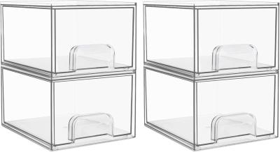 China Stackable Storage Drawers,Acrylic Bathroom Makeup Organizer,Plastic Storage Bins For Vanity, Undersink, Kitchen Cabinets, Pantry, Home Organization for sale