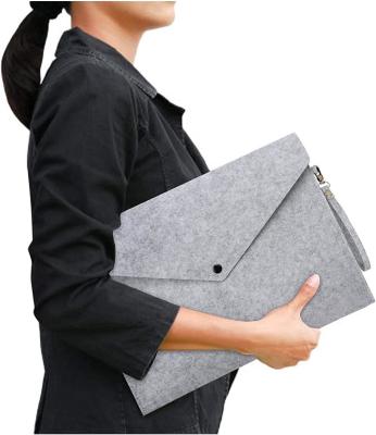 China File Folders- Felt Folder Expanding File Folder Paper Envelope A4 Folders With Lanyard Felt file bag simple office data file bag storage bag storage bag student stationery bag folder for sale